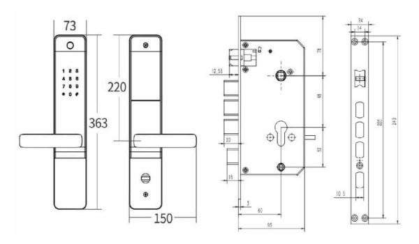 Code Door Lock | Keyless door lock exterior | Ilockey