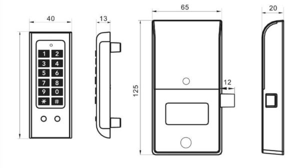 Keypad lock storage cabinet | Digital locker lock system