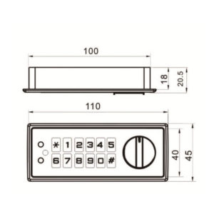 Keypad lock file cabinet | Digital electronic cabinet lock | Ilockey
