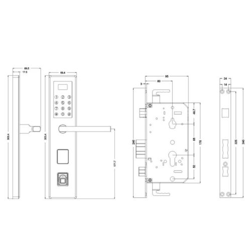 Fingerprint Enabled Door Lock | Fingerprint front door lock | Ilockey