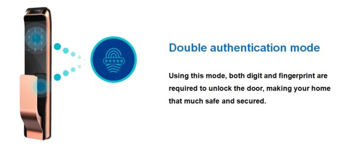 Fingerprint Entrance Lock | Push & Pull fingerprint digital door lock ...