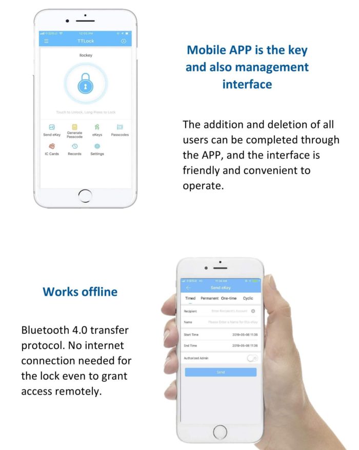 Smartphone door lock | keyless door lock for bedroom
