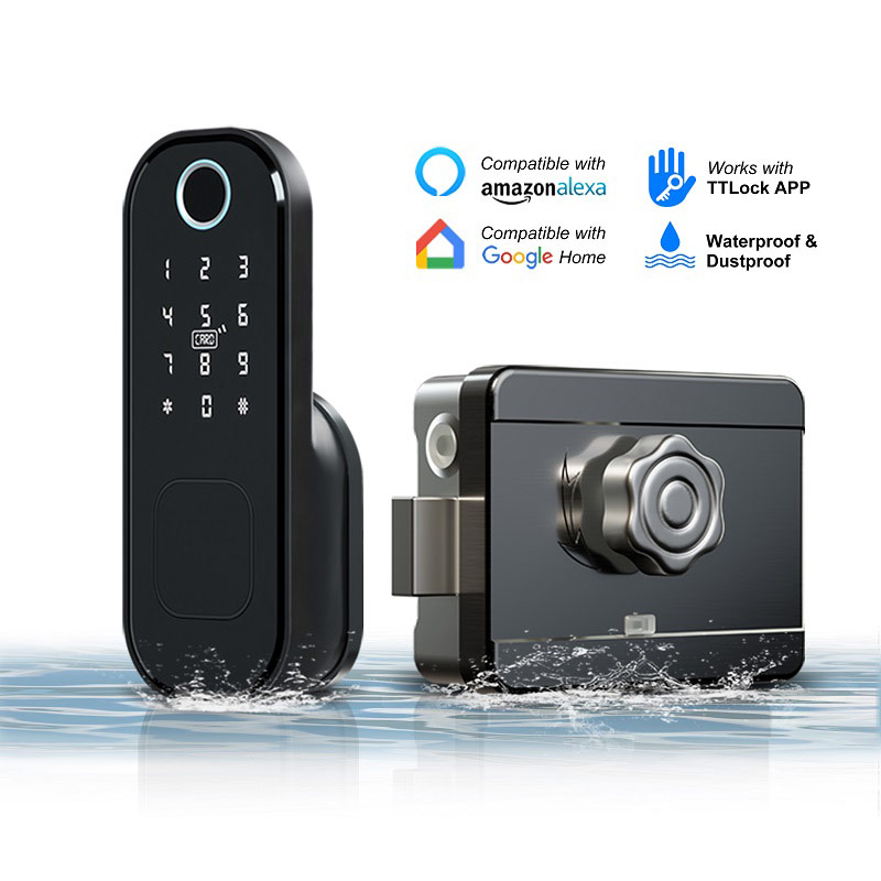 Smart Rim Lock For Steel Door With Google Home and Alex - Leading Smart ... Smart Rim Lock For Steel Door With Google Home and Alex - Leading Smart ...