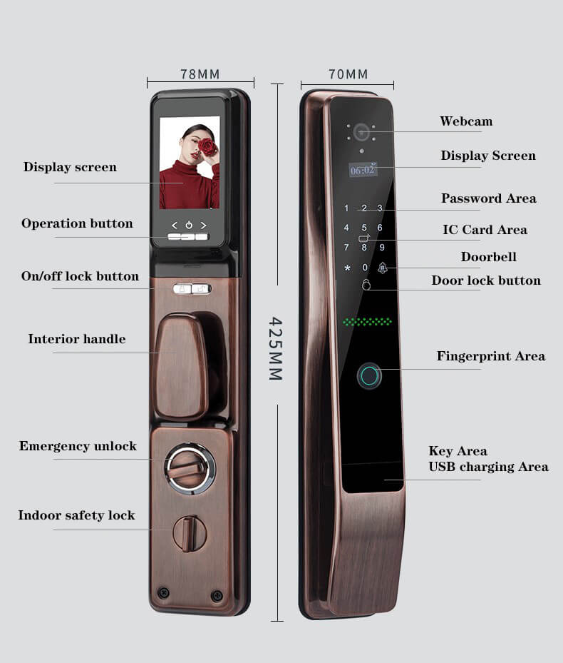 Wifi Door Lock With Camera | Leading Smart Lock Company in China
